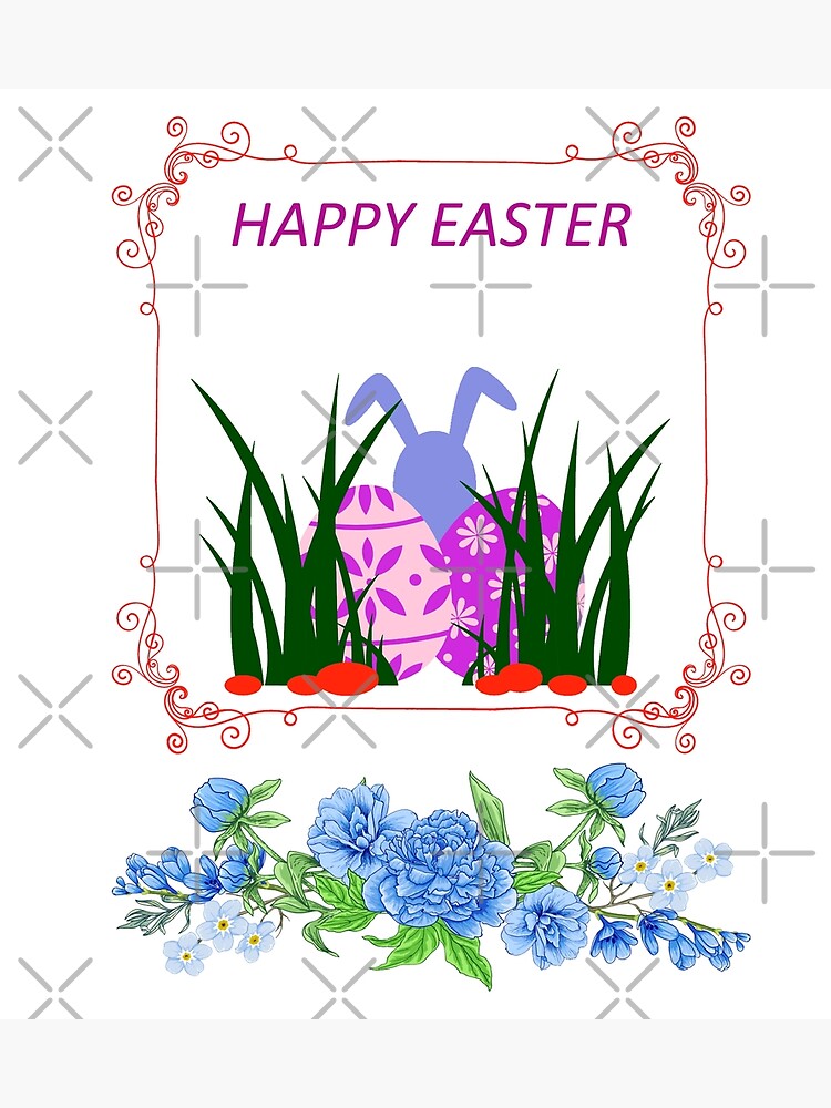 "HAPPY ESTER! " Poster by ElisDesign | Redbubble