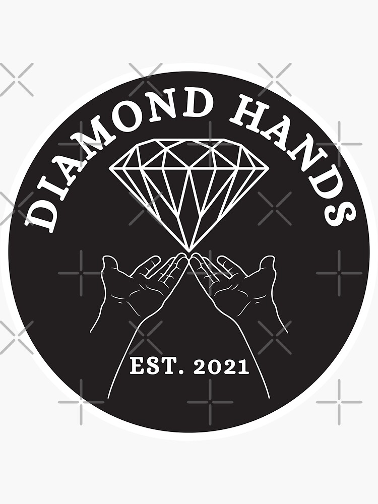 "GME Diamond Hands Tee" Sticker for Sale by FOGODesigns | Redbubble