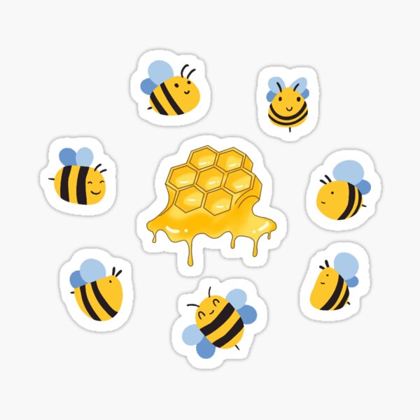 "Cute bee Pack - cute gift for queen bee lover" Sticker for Sale by ...