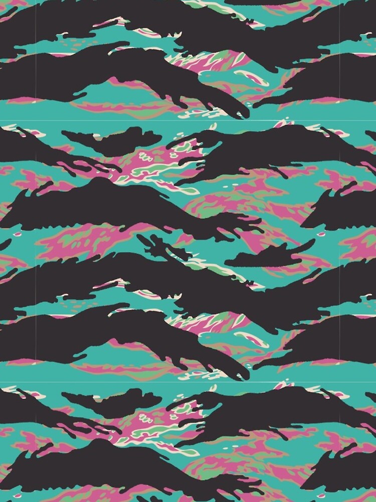 "Miami Tiger Stripe Camouflage" iPhone Case for Sale by AbakaN | Redbubble