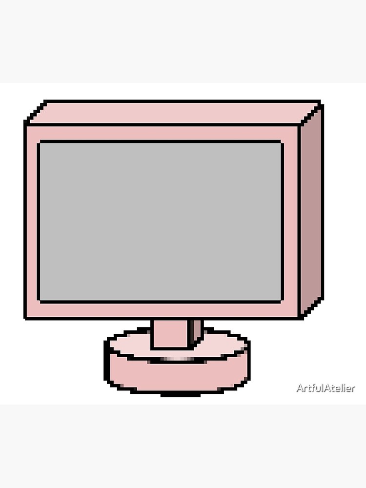 "Pink Pixelated Computer Monitor" Poster for Sale by ArtfulAtelier ...