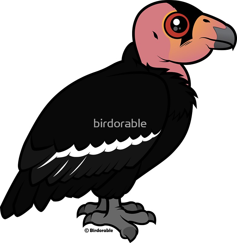 Pegatinas «Cute Cartoon California Condor by Birdorable» de birdorable ...