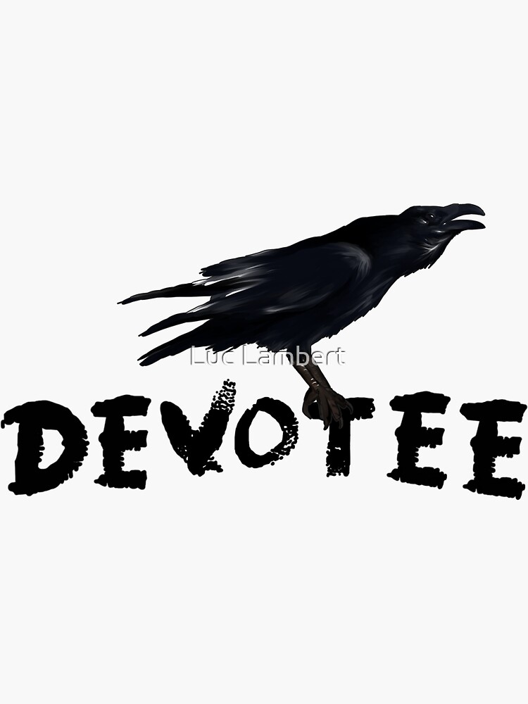 "The Devotee's Crow" Sticker for Sale by opera101 | Redbubble