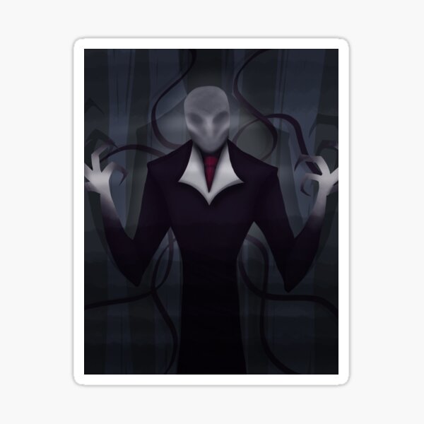 "Slenderman Fanart Design" Sticker for Sale by Kittyxkato | Redbubble