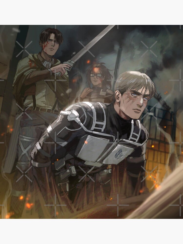 "Erwin Smith" Sticker for Sale by OmoshiroiWear | Redbubble