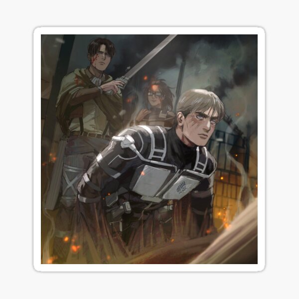 "Erwin Smith" Sticker for Sale by OmoshiroiWear | Redbubble