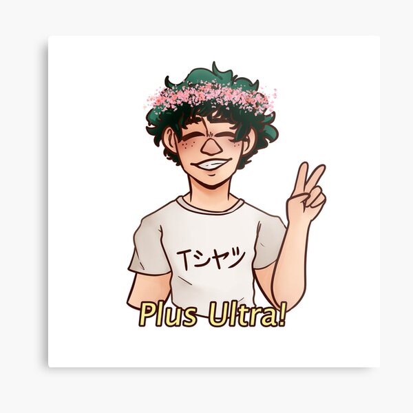"My Hero Academia - Izuku Midoriya Deku Peace Sign Plus Ultra with ...