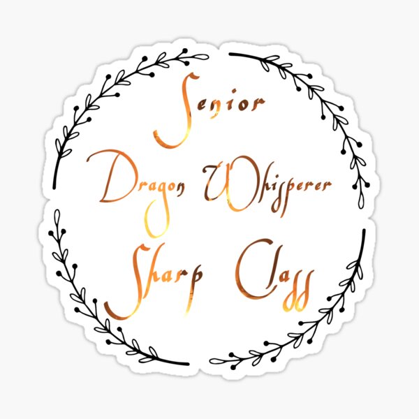 "Sharp Class Whisperer" Sticker by GeekyMisul | Redbubble