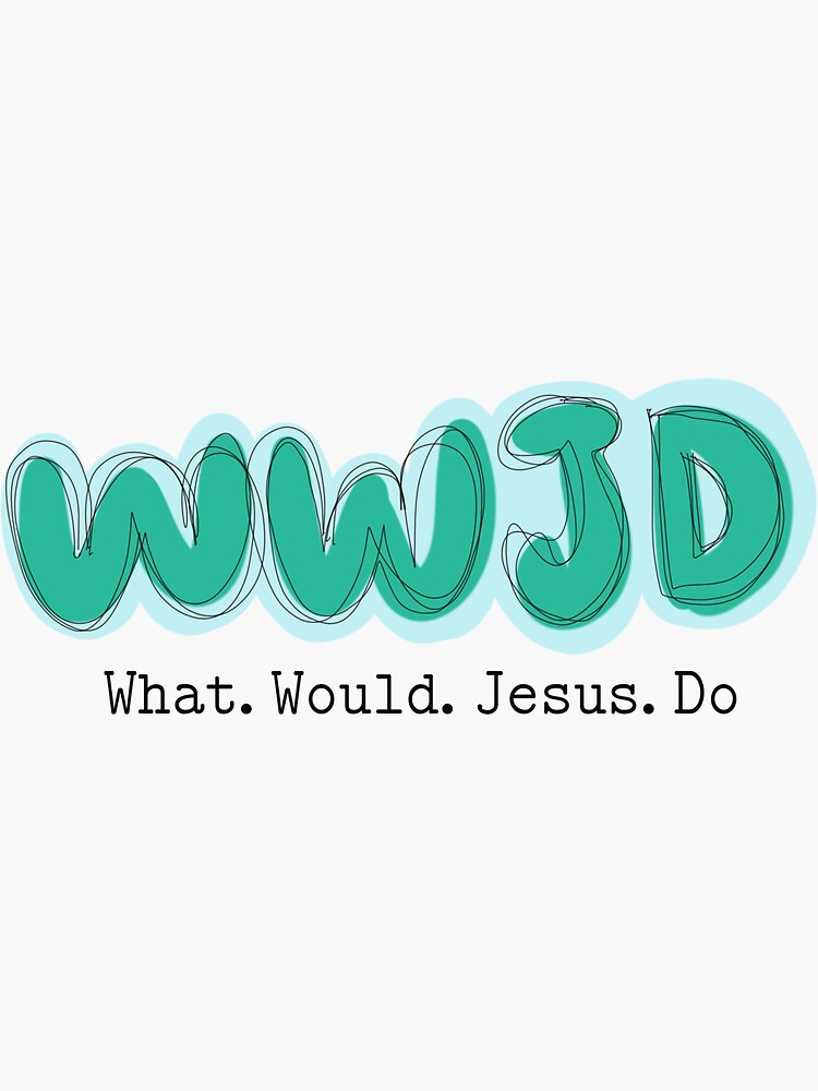 "W. W. J. D" Sticker for Sale by JournalingJesus | Redbubble
