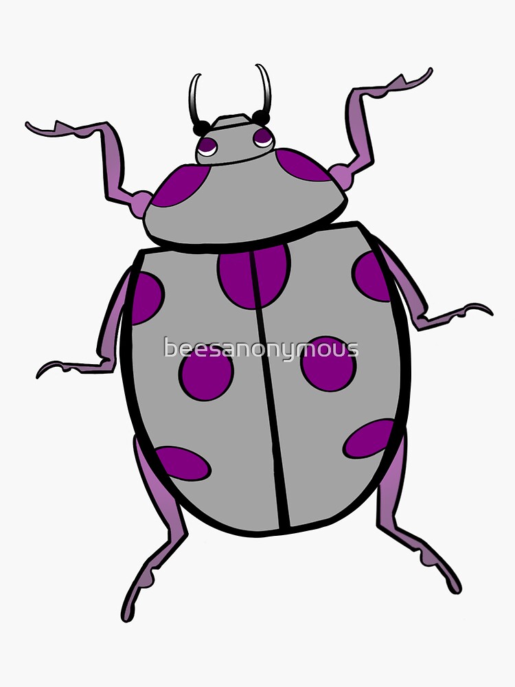 "lady-ace-bug" Sticker for Sale by beesanonymous | Redbubble