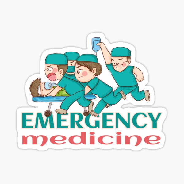 "emergency medicine, Frontliner hero. Nurse.er nurse on duty" Sticker ...
