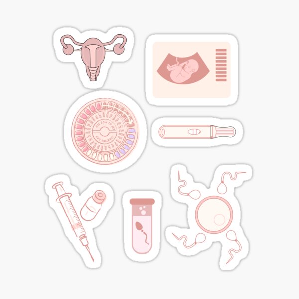 "Pregnancy Reproduction Biology Lab Pre-Med Sticker Pack" Sticker for ...
