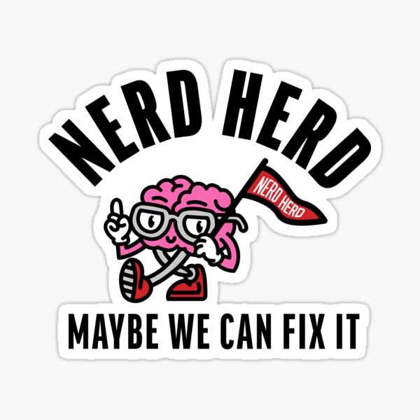 "Nerd Herd" Sticker for Sale by kentoncreates | Redbubble
