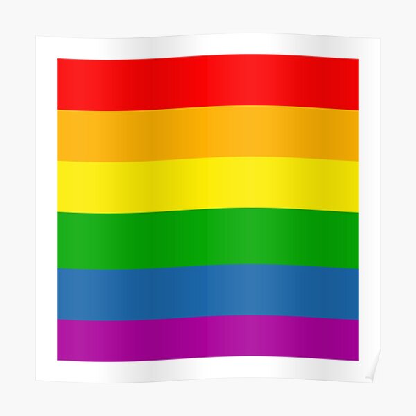 Gay Pride Rainbow Poster By 4meme Redbubble