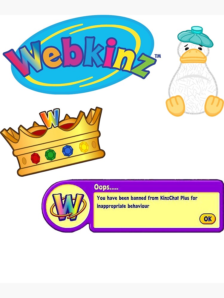 "webkinz sticker pack Sticker" Poster for Sale by TalbotElizabeth ...