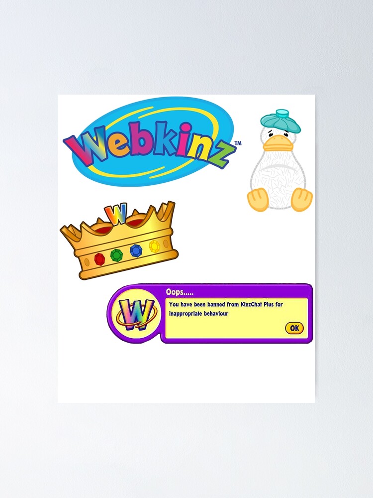 "webkinz sticker pack Sticker" Poster for Sale by TalbotElizabeth ...