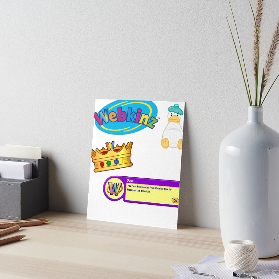 "webkinz sticker pack Sticker" Art Board Print by TalbotElizabeth ...