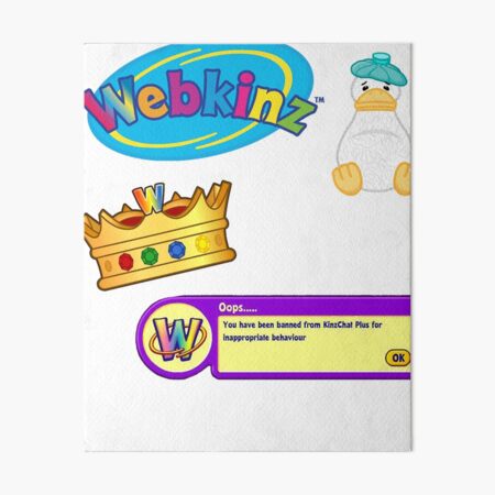 "webkinz sticker pack Sticker" Art Board Print by TalbotElizabeth ...