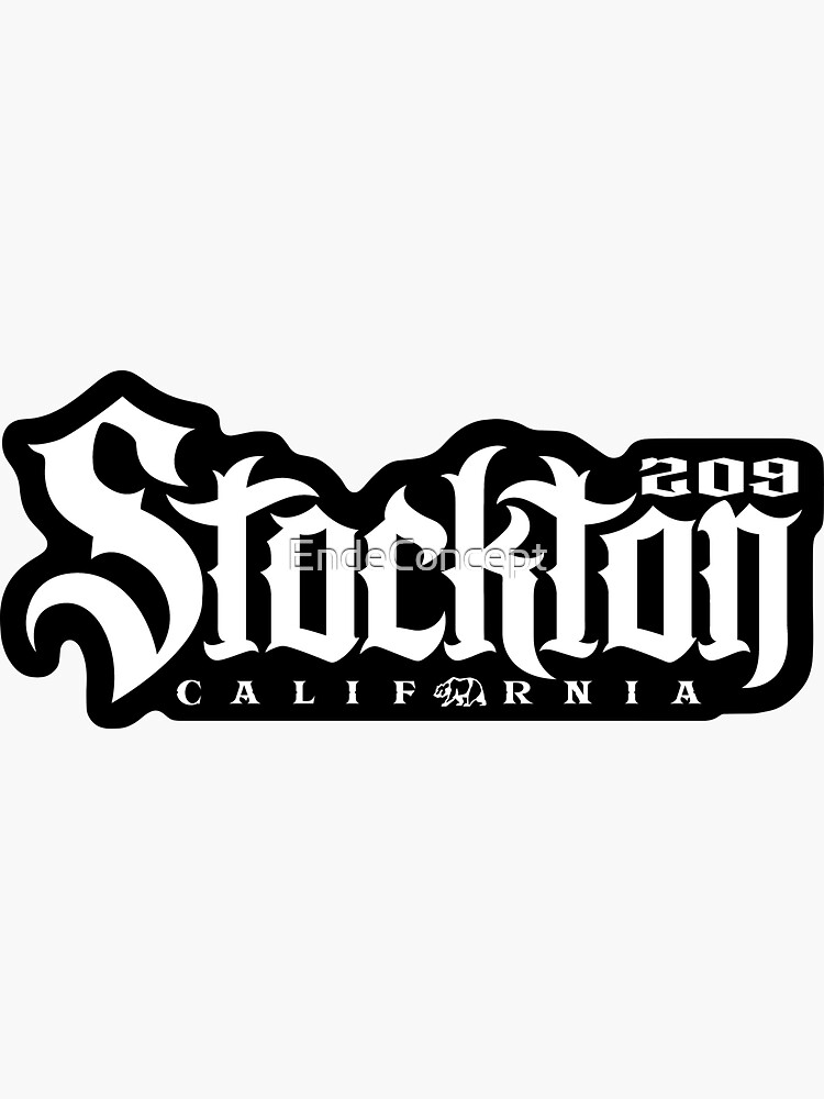 "Stockton California 209 CA Home Town City Travel Souvenir" Sticker for ...