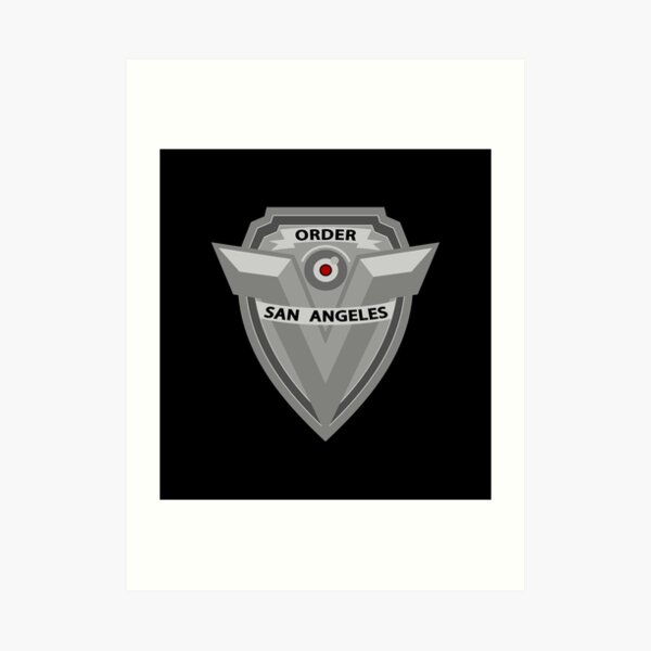 "Demolition Man San Angeles Police Badge Logo Sign" Art Print by ...
