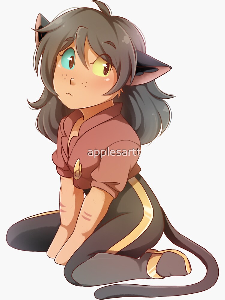 "She-Ra - Future Catra with her hair down" Sticker for Sale by ...