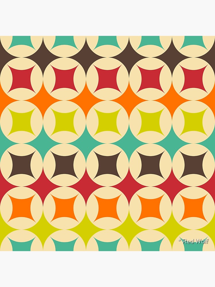 "Geometric Pattern: Circle Stacked: Rainbow" Poster for Sale by ...