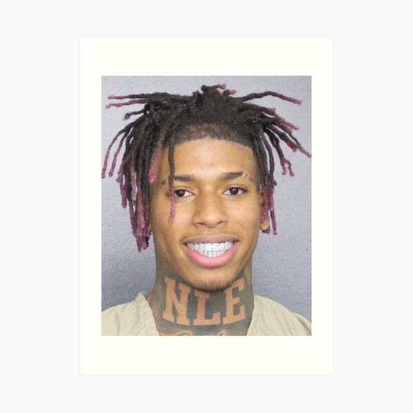 "NLE CHOPPA SMILING MUGSHOT" Art Print by CartiOnBubble | Redbubble