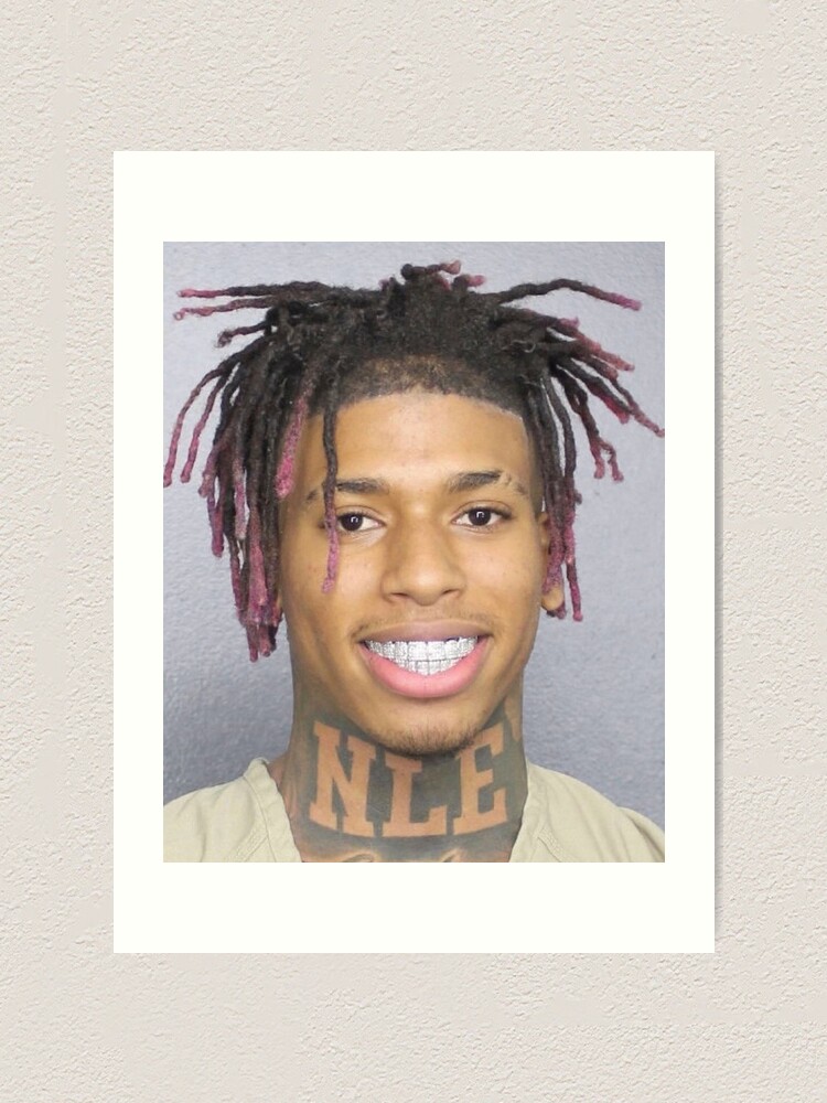 "NLE CHOPPA SMILING MUGSHOT" Art Print by CartiOnBubble | Redbubble