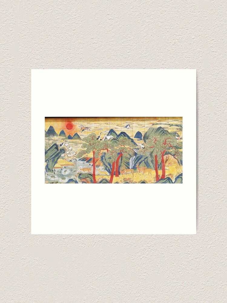 "the ten traditional Symbols of Longevity(Korea)" Art Print for Sale by ...