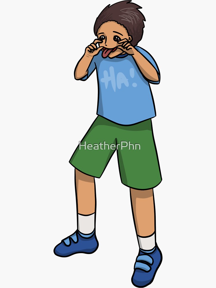 "Spoiled brat making silly face" Sticker for Sale by HeatherPhn | Redbubble