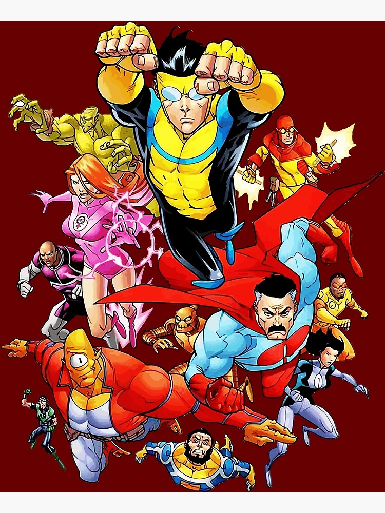"invincible and friend hero art" Poster by alannaculver9 | Redbubble