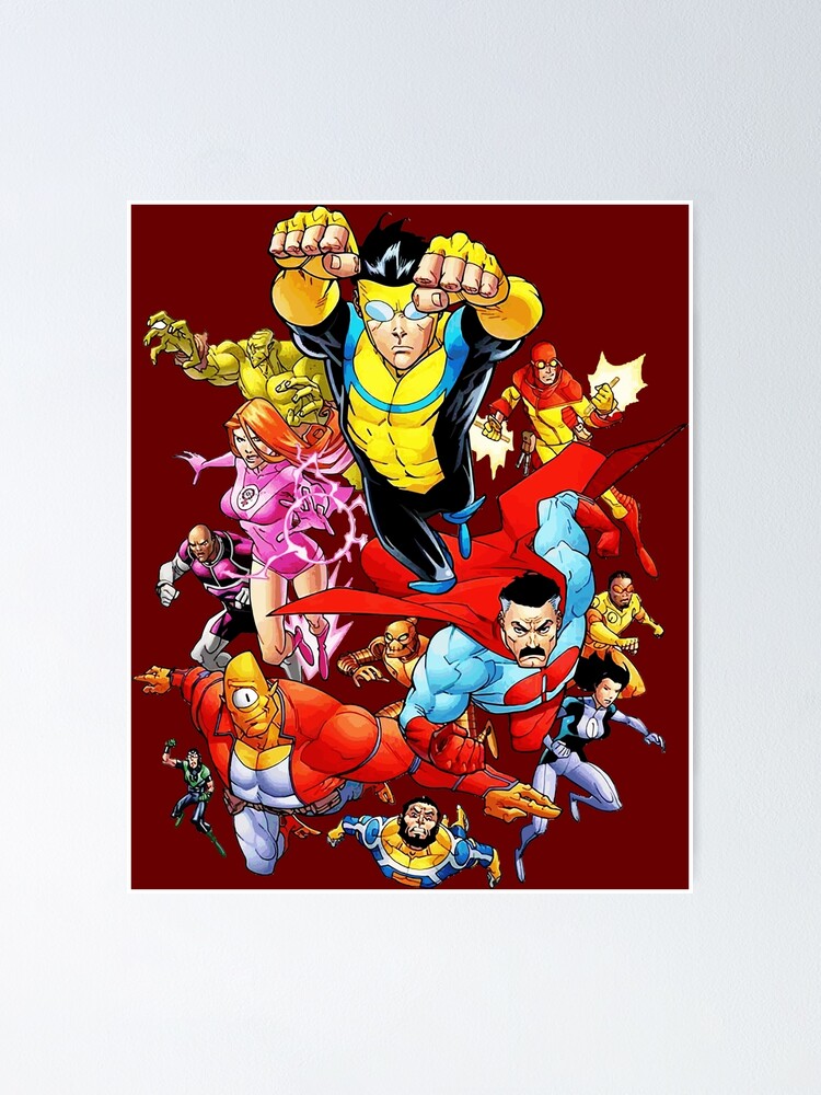 "invincible and friend hero art" Poster by alannaculver9 | Redbubble