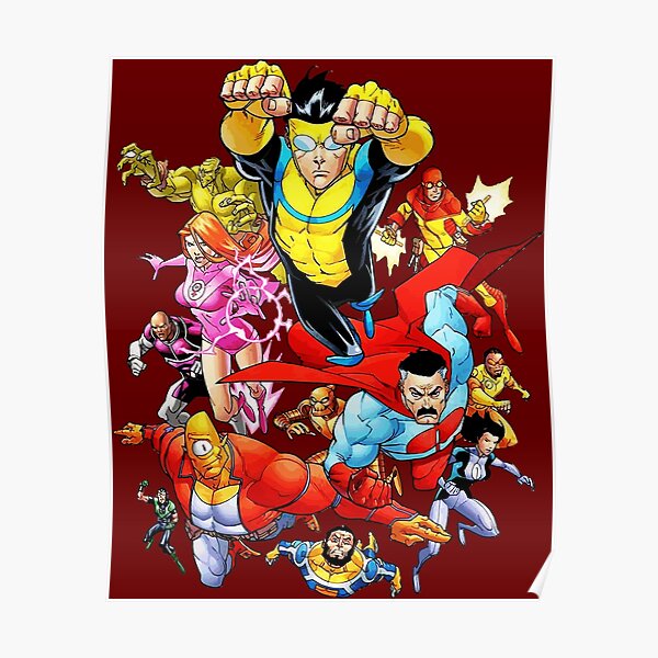 "invincible and friend hero art" Poster by alannaculver9 | Redbubble