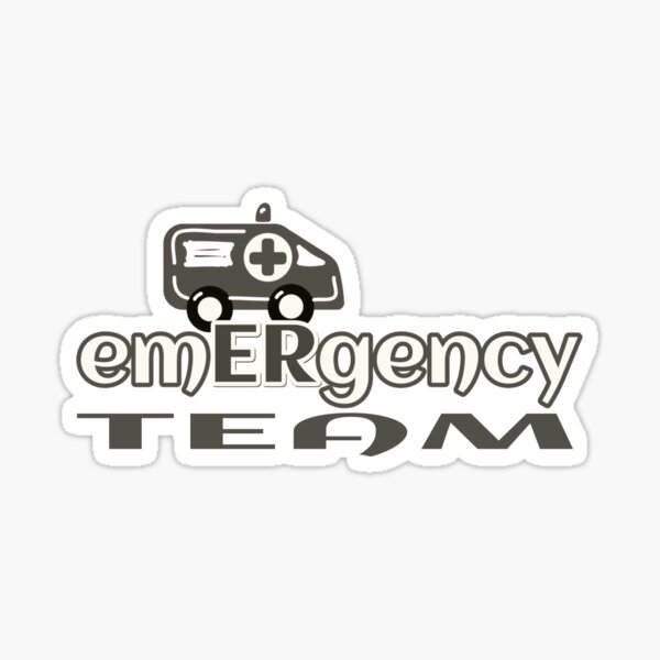 "emergency medicine, Frontliner hero. Nurse.er nurse on duty" Sticker ...
