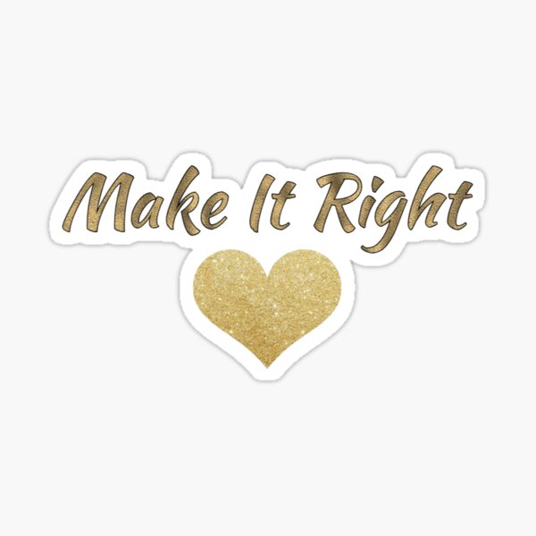 "Make it right - BTS" Sticker by IfraAk | Redbubble