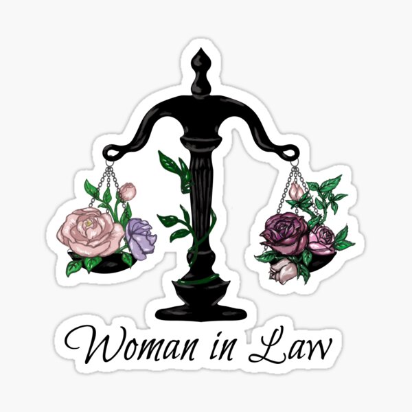 "Lawyer Fashion | Woman in Law" Sticker for Sale by Burachonak-art ...