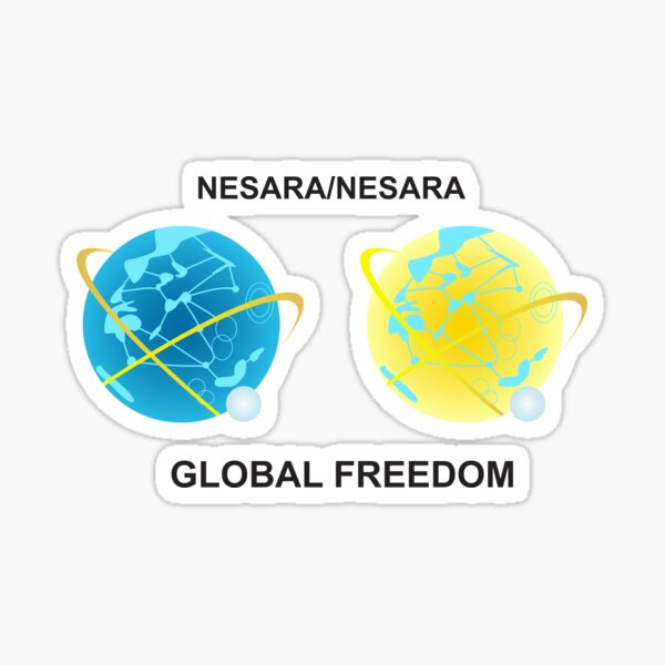 "Nesara/Nesara global freedom" Sticker by Ardeci | Redbubble