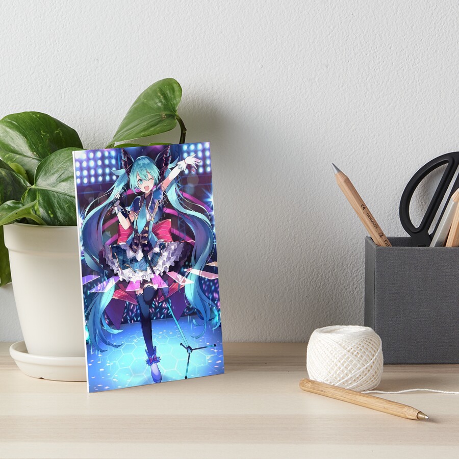 "Vitural Hatsune Miku" Art Board Print by MelanieOtiz | Redbubble