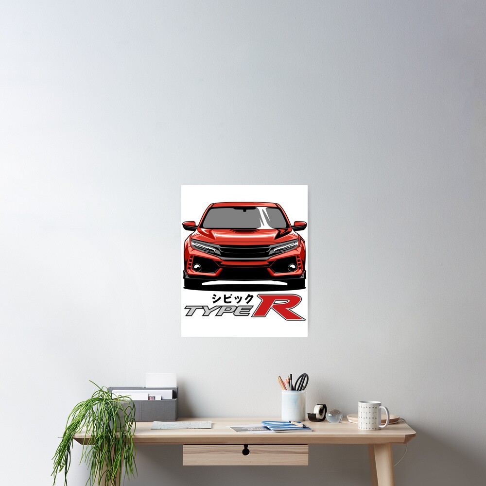 "Honda Civic Type R FK8" Poster by BraapMoto | Redbubble