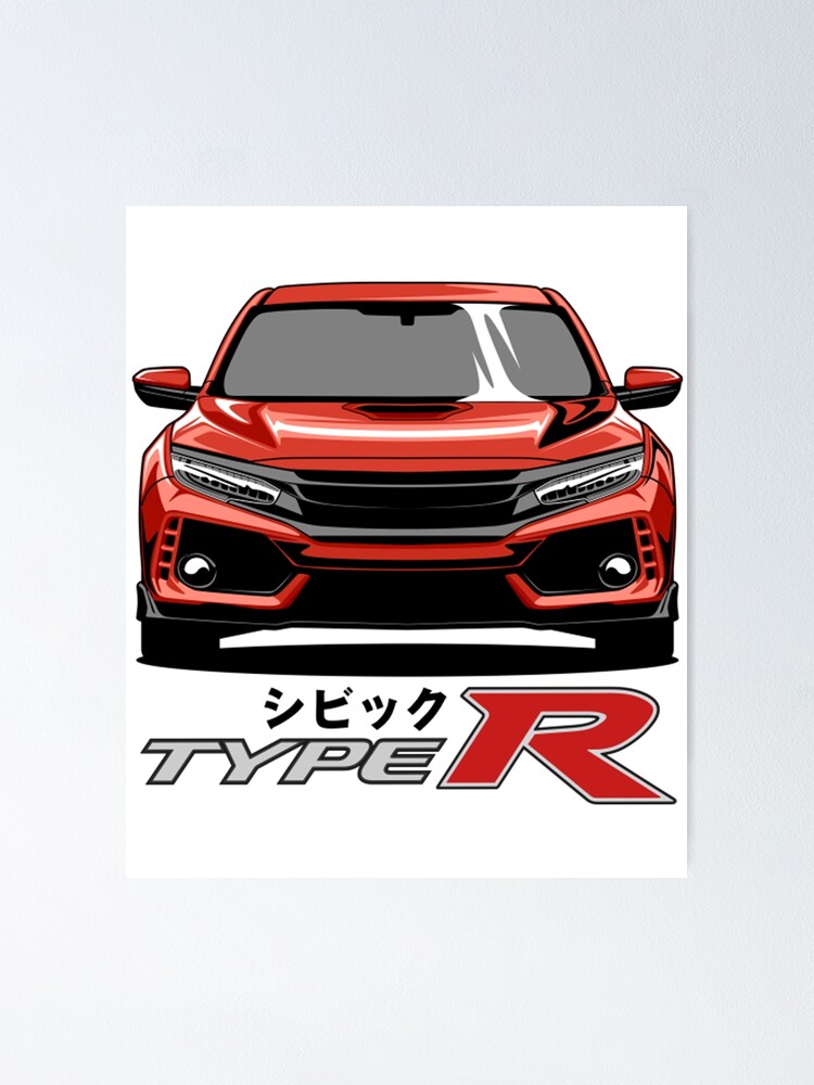 "Honda Civic Type R FK8" Poster by BraapMoto | Redbubble