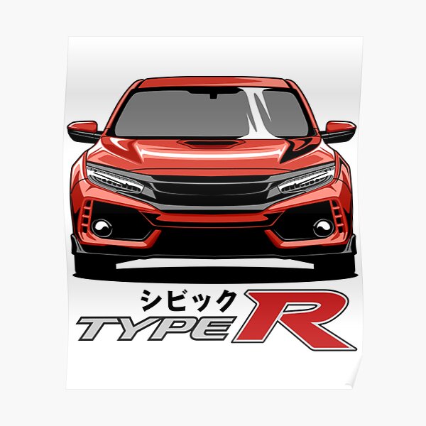 "Honda Civic Type R FK8" Poster by BraapMoto | Redbubble