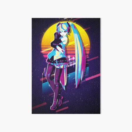 "Miku Retro Edition" Art Board Print for Sale by MelanieOtiz | Redbubble