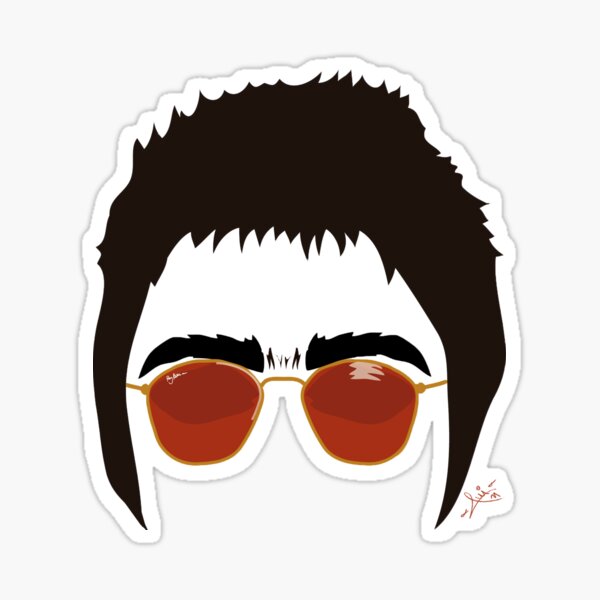 "Liam Gallagher silhouette" Sticker for Sale by Anilustrada | Redbubble
