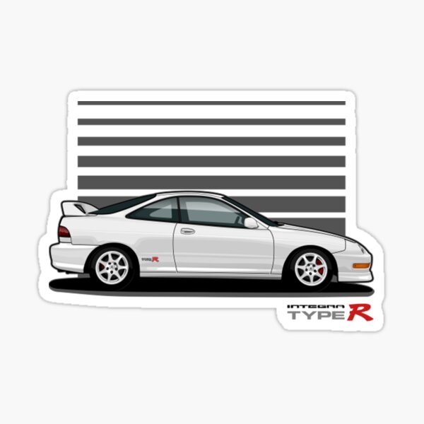 "Integra Type R " Sticker for Sale by BraapMoto | Redbubble