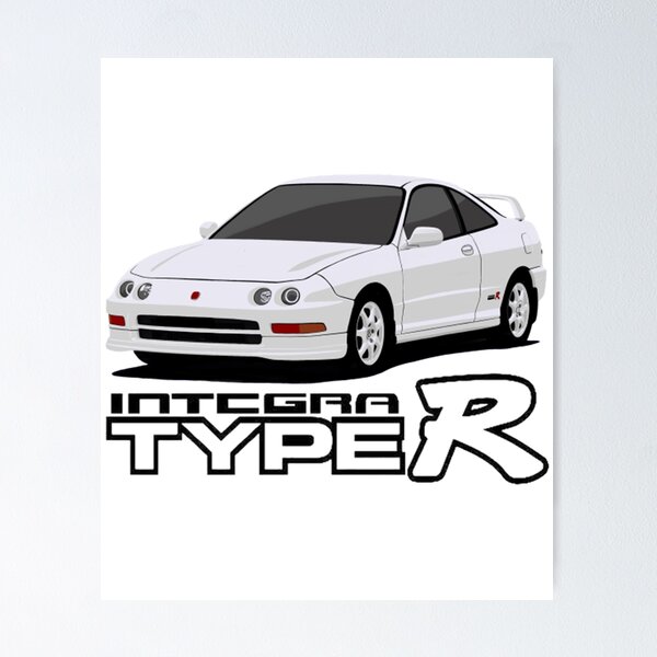 "Integra Type R " Poster for Sale by BraapMoto | Redbubble
