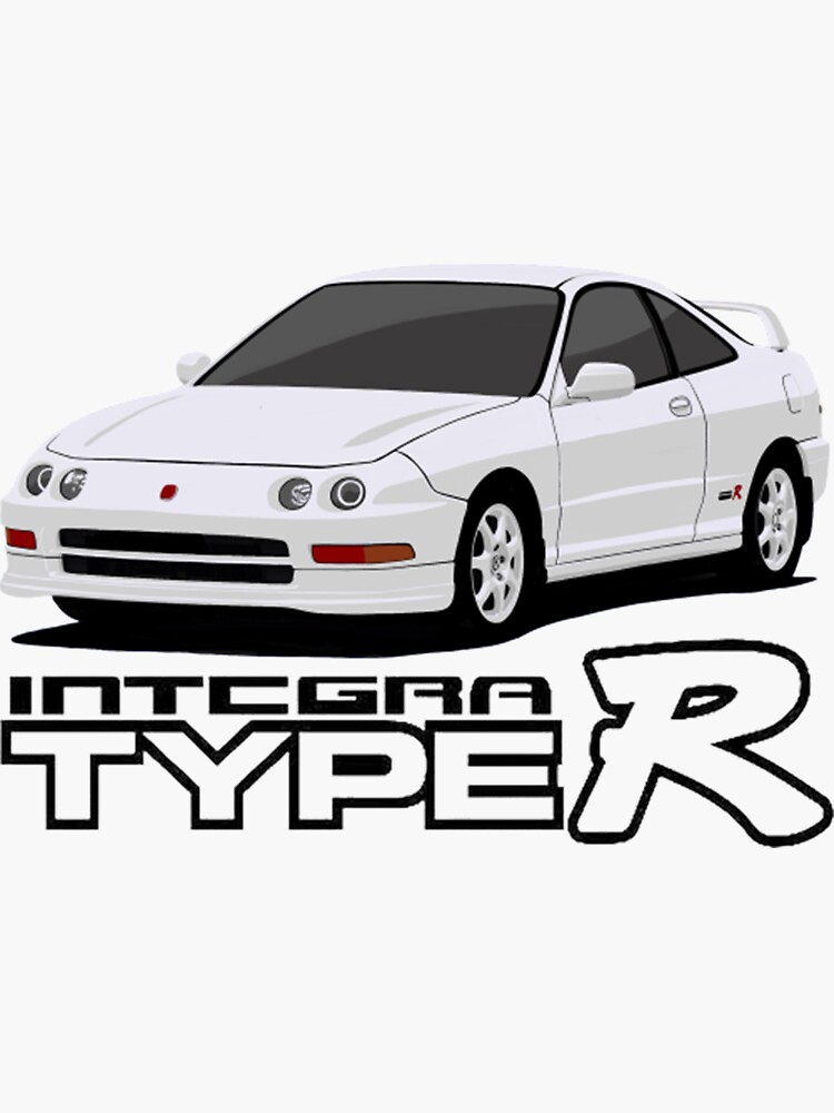 "Integra Type R " Sticker for Sale by BraapMoto | Redbubble