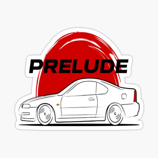 "Prelude JDM " Sticker for Sale by BraapMoto | Redbubble