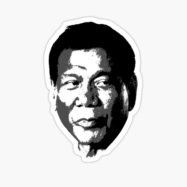 "Epic Duterte (shading)" Sticker for Sale by IsdaMan | Redbubble