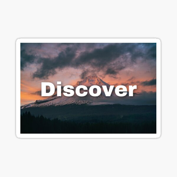 "Discover" Sticker for Sale by Rb-insta | Redbubble