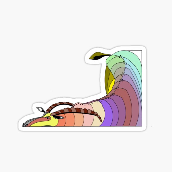 "Capra ibex, Digitart, Kidsart" Sticker for Sale by Paszkan | Redbubble